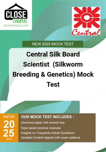 Buy Central Silk Board Scientist Silkworm Breeding & Genetics Mock Test ...