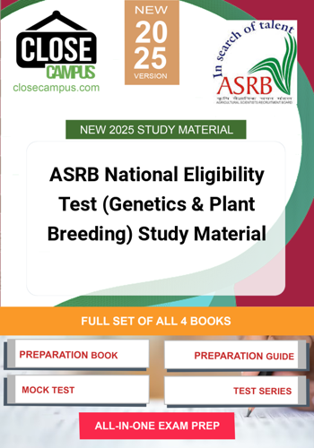 Buy ASRB National Eligibility Test Genetics & Plant Breeding Study ...