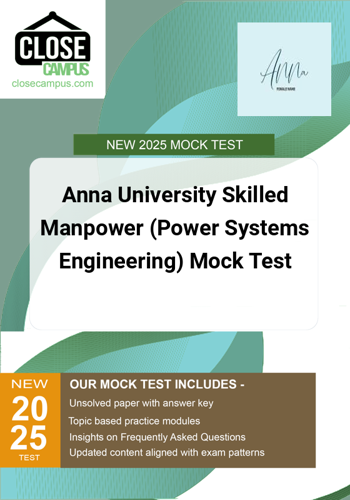 Buy Anna University Skilled Manpower Power Systems Engineering Mock ...