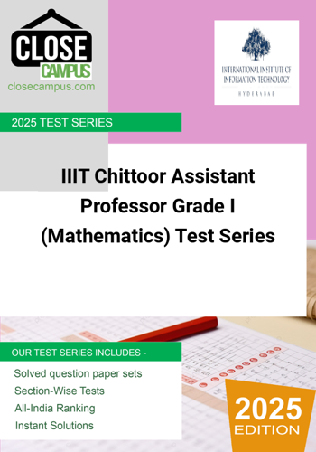 Buy IIIT Chittoor Assistant Professor Grade I Mathematics Test Series ...
