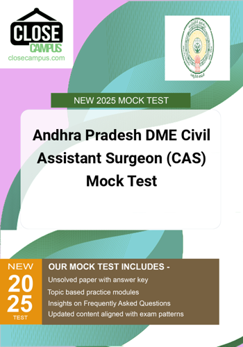 Buy Andhra Pradesh DME Civil Assistant Surgeon CAS Mock Test 2026 ...