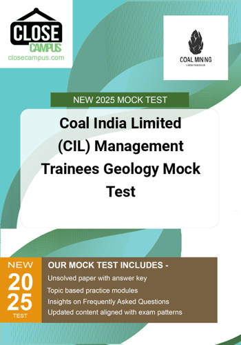 Buy Coal India Limited CIL Management Trainees Geology Mock Test 2026 ...