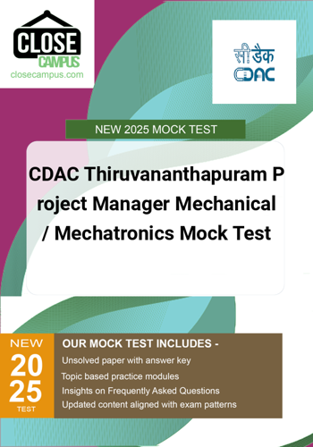 Buy CDAC Thiruvananthapuram Project Manager MechanicalMechatronics Mock ...