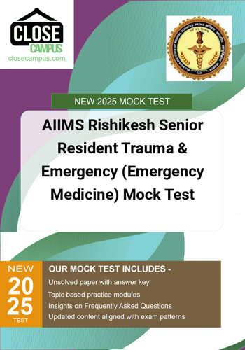 Buy AIIMS Rishikesh Senior Resident Trauma & Emergency Emergency ...