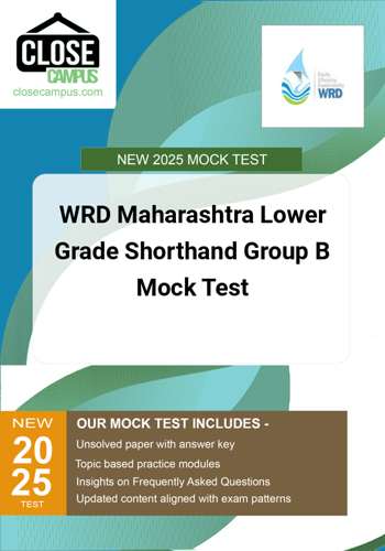 Buy WRD Maharashtra Lower Grade Shorthand Group B Mock Test 2026 ...