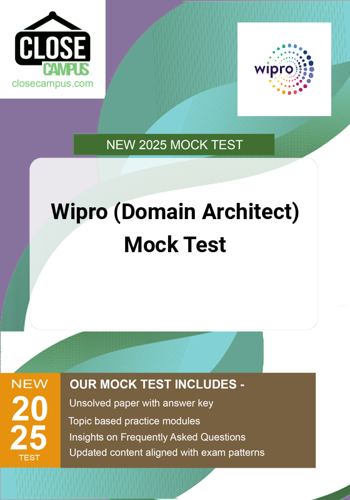 Buy Wipro Domain Architect Mock Test 2026 Edition - Closecampus