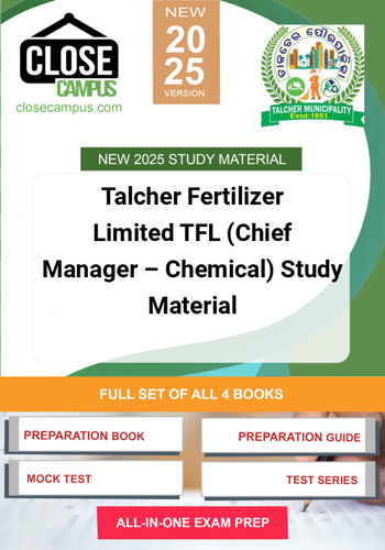 Buy Talcher Fertilizer Limited TFL Chief Manager Chemical Study ...