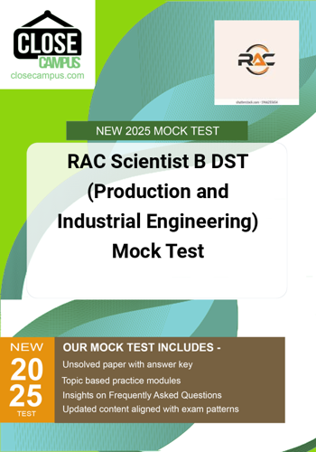 Buy RAC Scientist B DST Production and Industrial Engineering Mock Test ...
