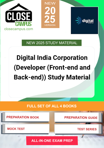 Buy Digital India Corporation Developer Frontend and Backend Study Material 2025 Edition ...