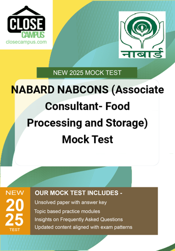 Buy NABARD NABCONS Associate Consultant Food Processing and Storage ...