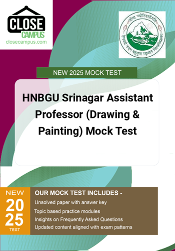 Buy HNBGU Srinagar Assistant Professor Drawing & Painting Mock Test ...