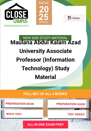 Buy Maulana Abdul Kalam Azad University Associate Professor Information ...