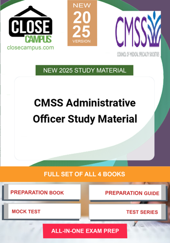 Buy CMSS Administrative Officer Study Material 2025 Edition - Closecampus