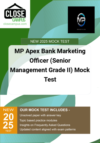 Buy MP Apex Bank Marketing Officer Senior Management Grade II Mock Test ...