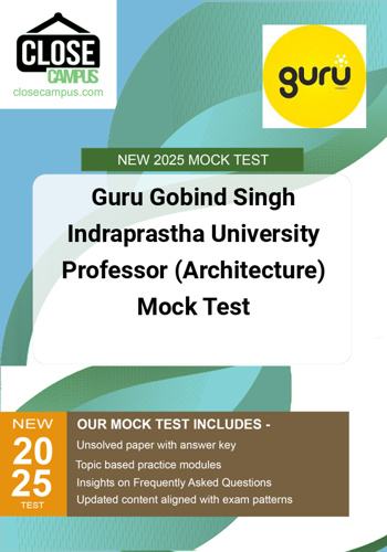 Buy Guru Gobind Singh Indraprastha University Professor (Architecture ...