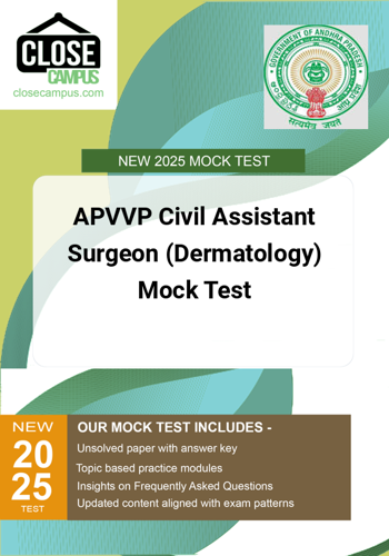 Buy APVVP Civil Assistant Surgeon Dermatology Mock Test 2026 Edition ...