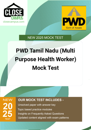 Buy PWD Tamil Nadu Multi Purpose Health Worker Mock Test 2026 Edition ...