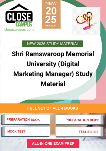 Buy Shri Ramswaroop Memorial University Digital Marketing Manager Study ...