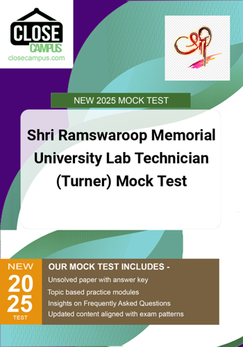 Buy Shri Ramswaroop Memorial University Lab Technician Turner Mock Test ...
