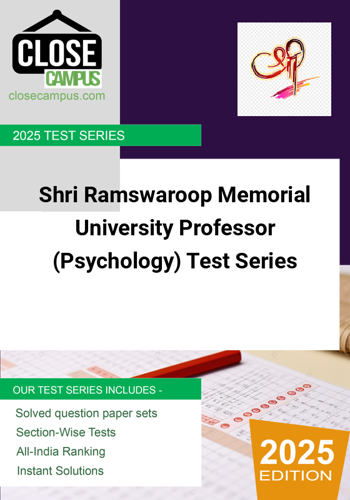 Buy Shri Ramswaroop Memorial University Professor Psychology Test ...