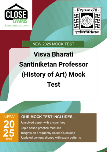 Buy Visva Bharati Santiniketan Professor History of Art Mock Test 2026 ...