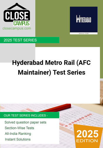 Buy Hyderabad Metro Rail AFC Maintainer Test Series 2026 Edition ...
