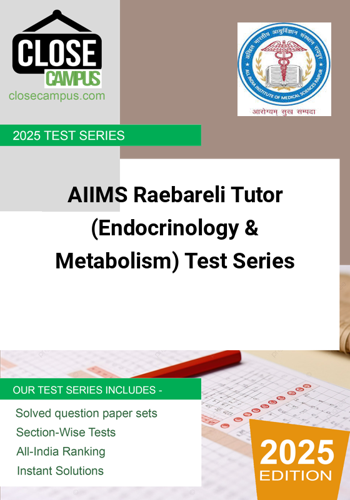 Buy AIIMS Raebareli Tutor Endocrinology & Metabolism Test Series 2026 ...