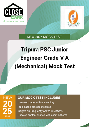 Buy Tripura PSC Junior Engineer Grade V A Mechanical Mock Test 2026 ...
