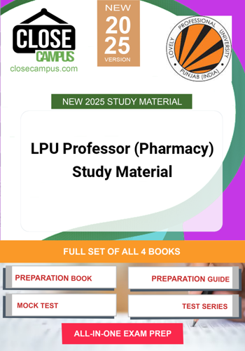 Buy LPU Professor Pharmacy Study Material 2025 Edition - Closecampus