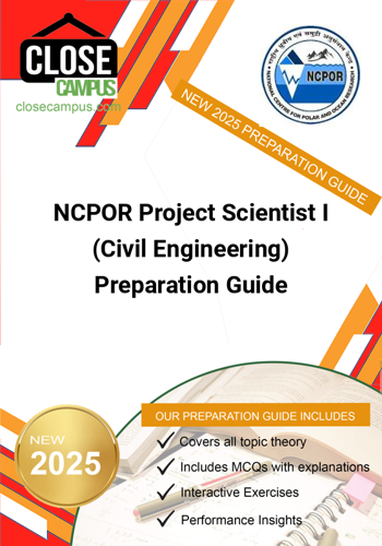 Buy NCPOR Project Scientist I Civil Engineering Preparation Guide 2026 ...