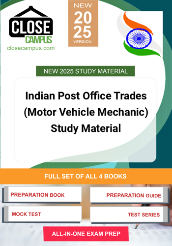 Buy Indian Post Office Trades Motor Vehicle Mechanic Study Material ...