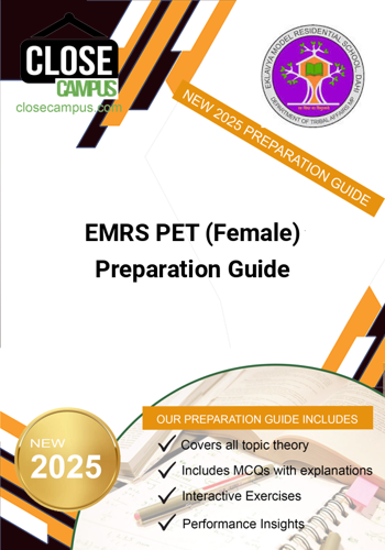Buy EMRS PET Female Preparation Guide 2026 Edition - Closecampus