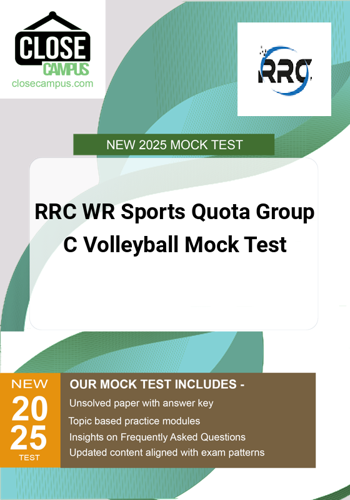 Buy RRC WR Sports Quota Group C Volleyball Mock Test 2026 Edition ...