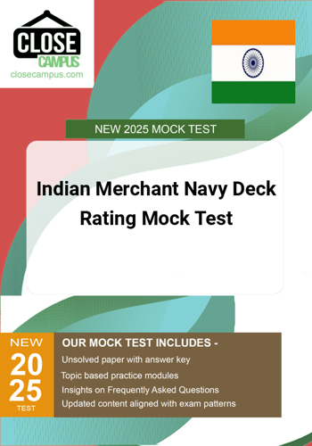 Buy Indian Merchant Navy Deck Rating Mock Test 2026 Edition - Closecampus