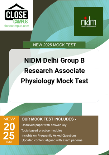 Buy NIDM Delhi Group B Research Associate Physiology Mock Test 2026 ...