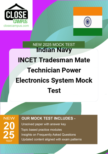 Buy Indian Navy INCET Tradesman Mate Technician Power Electronics ...