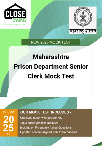 Buy Maharashtra Prison Department Senior Clerk Mock Test 2026 Edition ...
