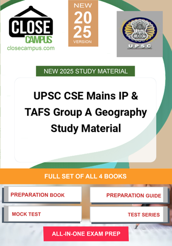 Buy UPSC CSE Mains IP & TAFS Group A Geography Study Material 2026 ...