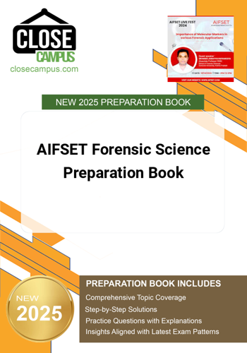 Buy AIFSET Forensic Science Preparation Book 2025 Edition - Closecampus
