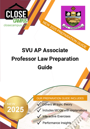 Buy SVU AP Associate Professor Law Preparation Guide 2025 Edition ...