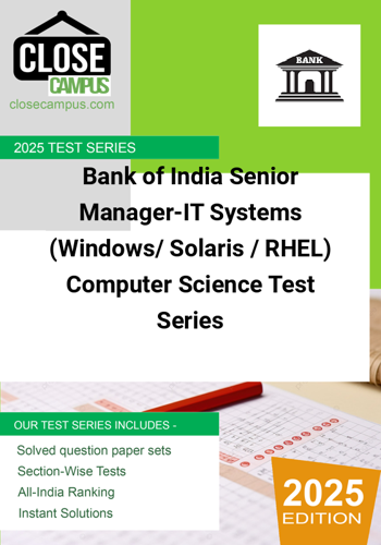 Buy Bank of India Senior ManagerIT Systems WindowsSolarisRHEL Computer ...