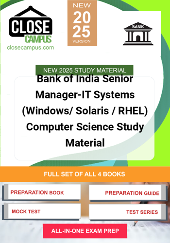 Buy Bank of India Senior ManagerIT Systems WindowsSolarisRHEL Computer ...