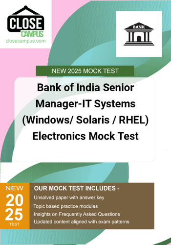 Buy Bank of India Senior ManagerIT Systems WindowsSolarisRHEL ...
