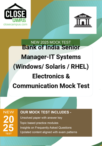 Buy Bank of India Senior ManagerIT Systems WindowsSolarisRHEL ...