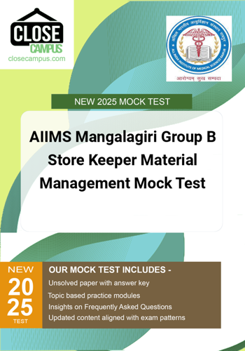 Buy AIIMS Mangalagiri Group B Store Keeper Material Management Mock ...