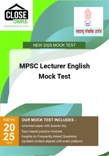 Buy MPSC Lecturer Mock Test 2026 Edition - Closecampus