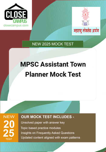 Buy MPSC Assistant Town Planner Mock Test 2025 Edition - Closecampus