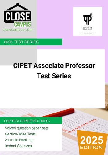 Buy CIPET Associate Professor Test Series 2025 Edition - Closecampus