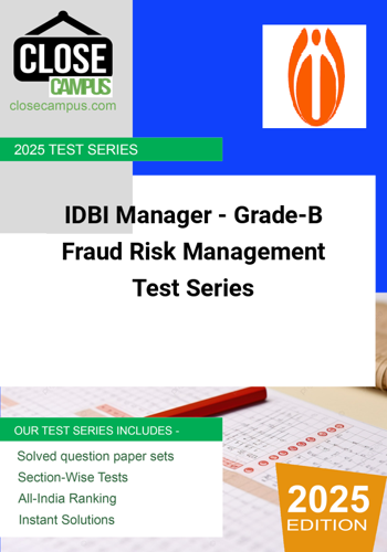 Buy IDBI Manager GradeB Fraud Risk Management Test Series 2026 Edition ...