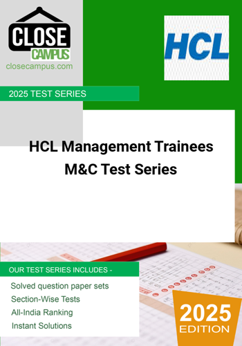 Buy HCL Management Trainees M&C Test Series 2025 Edition - Closecampus